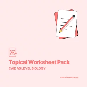 Biology AS Topical Worksheet Pack - Alt Academy