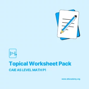 Mathematics AS Topical Worksheet Pack - Alt Academy